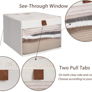 StorageWorks 3-Pack Foldable Trapezoid Storage Bins with 3-Pack Closet Storage Bins