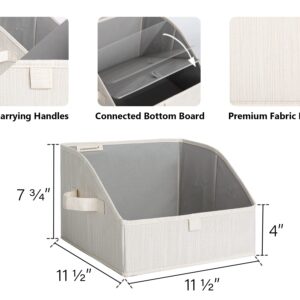 StorageWorks 3-Pack Foldable Trapezoid Storage Bins with 3-Pack Closet Storage Bins