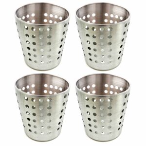 4 set stainless steel cups kitchen utensil holder utility silverware caddy home 4 kitchen utensil holder utility sturdy stainless steel silverware holder home office sink caddy organizer cutlery