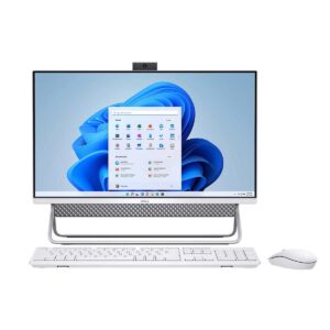 dell inspiron 5400 all-in-one desktop (2022) 24-inch fhd touchscreen 11th intel i5-1135g7 intel iris xe graphics 16gb ddr4 512gb nvme ssd + 1tb hdd wifi 6 bluetooth rj45 lan windows 10 pro - silver