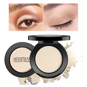 hoomuss nude naked eyeshadow matte handmade eye sahdow pressed powder palette, high pigmented & long lasting, intense color nude bold eyes (nude)