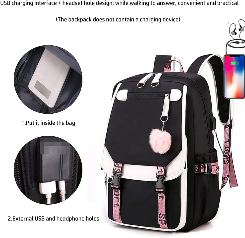 RUILIHIAO Fashionable Cool Cartoon Laptop Backpack Lightweight Bags School Bag Multiple Pockets Outdoor Travel Bookbag