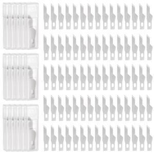 harfington 100pcs exacto knife blades #16 hobby knife replacement blades spare precision exacto blades hobby knife blade refills for diy, art, cutting, carving, scrapbooking, stencil