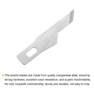 HARFINGTON 100pcs Exacto Knife Blades #16 Hobby Knife Replacement Blades Spare Precision Exacto Blades Hobby Knife Blade Refills for DIY, Art, Cutting, Carving, Scrapbooking, Stencil