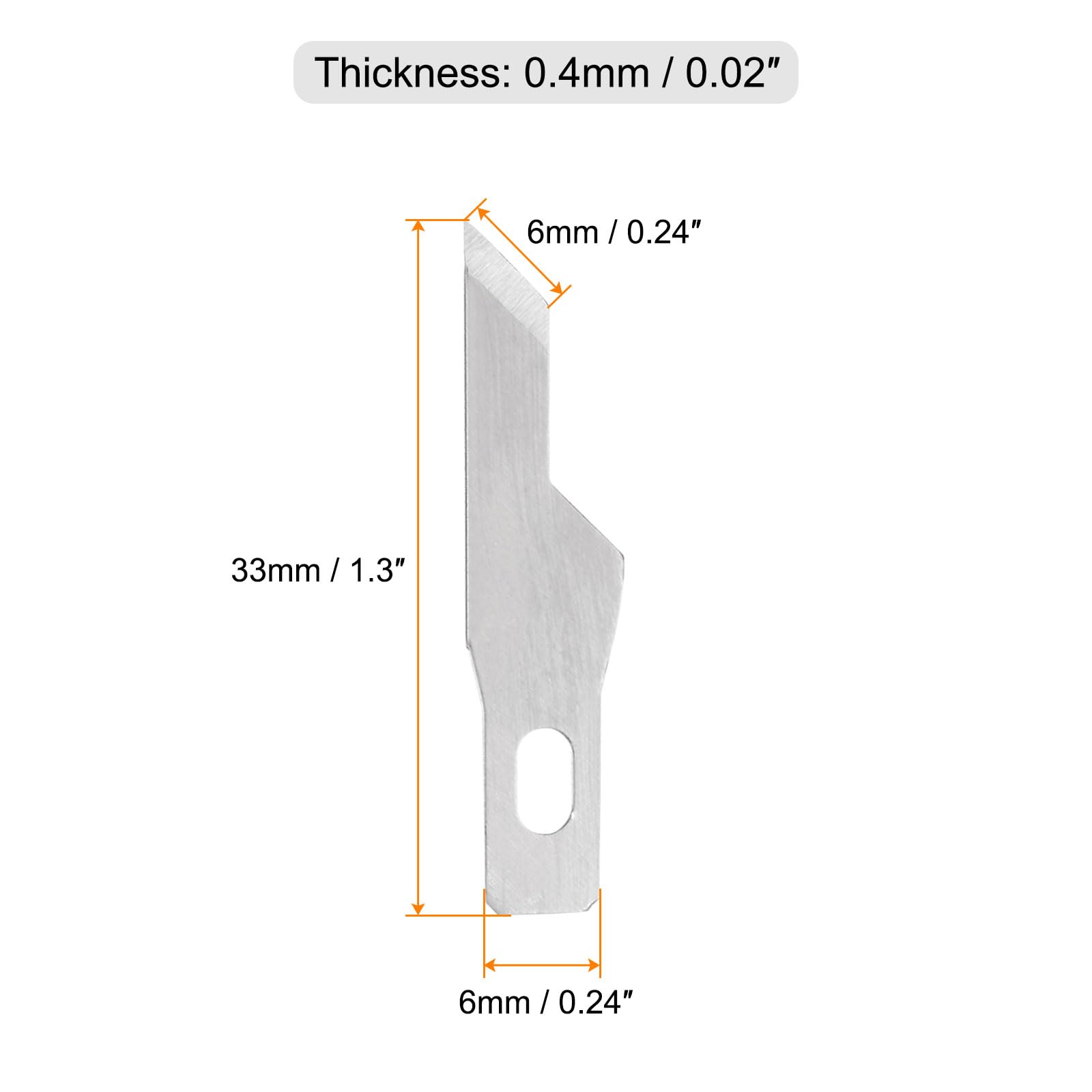 HARFINGTON 100pcs Exacto Knife Blades #16 Hobby Knife Replacement Blades Spare Precision Exacto Blades Hobby Knife Blade Refills for DIY, Art, Cutting, Carving, Scrapbooking, Stencil