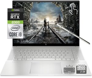 hp 2023 envy 16" touchscreen gaming laptop, geforce rtx 4060, 13th gen 14-core intel i9-13900h, 16:10 wqxga (2560 x 1600) display, 16gb ddr5 5200mhz ram, 1tb ssd, backlit kb, thunderbolt 4, win11 h