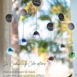 Mooncraftlogy Memorial Gifts for Loss of Loved One, Unique Sympathy Gift Idea Clear Crystal Ball Window Suncatcher, Rainbow Bereavement Grief Gift Box for Loss of Mom Dad Husband Son Daughter