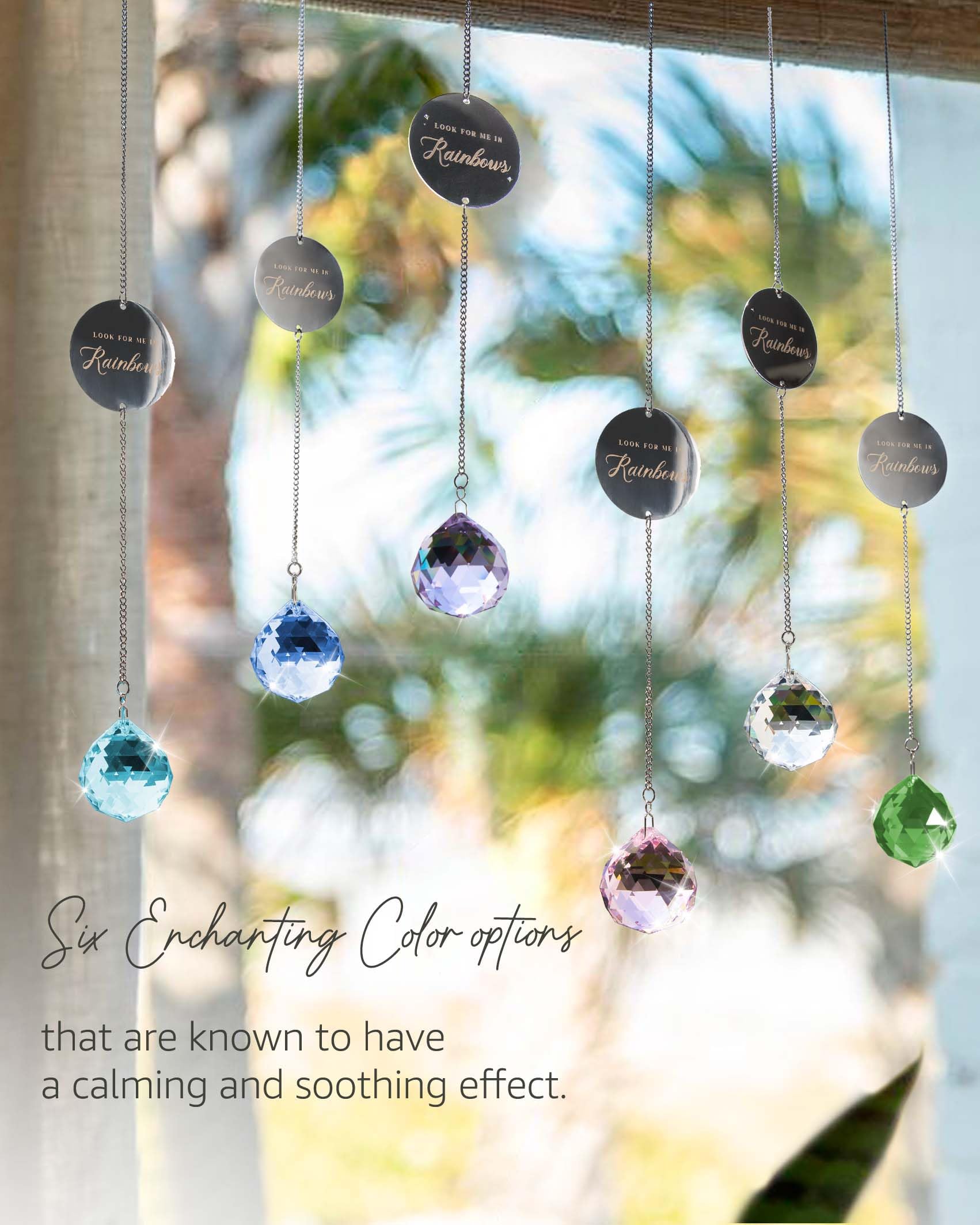 Mooncraftlogy Memorial Gifts for Loss of Loved One, Unique Sympathy Gift Idea Clear Crystal Ball Window Suncatcher, Rainbow Bereavement Grief Gift Box for Loss of Mom Dad Husband Son Daughter