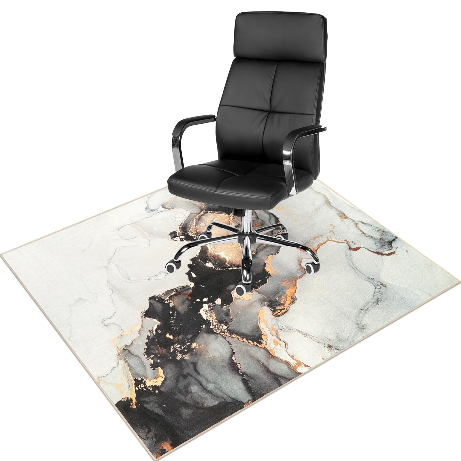 Anidaroel Office Chair Mat for Hardwood/Tile Floor, 48"x60" Desk Chair Mat for Office Gaming, Under Desk Rug for Rolling Chair, Anti-Slip Computer Chair Mat, Low-Pile Carpet Protector Rug