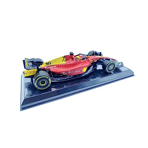 HTLNUZD Bburago 1/24 2022 New F1-75#16 for Ferrari 75th Anniversary Leclerc Alloy Formula One Racing Car Die Cast Collection Vehicles Model Collectible