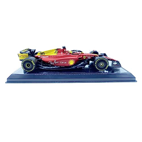 HTLNUZD Bburago 1/24 2022 New F1-75#16 for Ferrari 75th Anniversary Leclerc Alloy Formula One Racing Car Die Cast Collection Vehicles Model Collectible