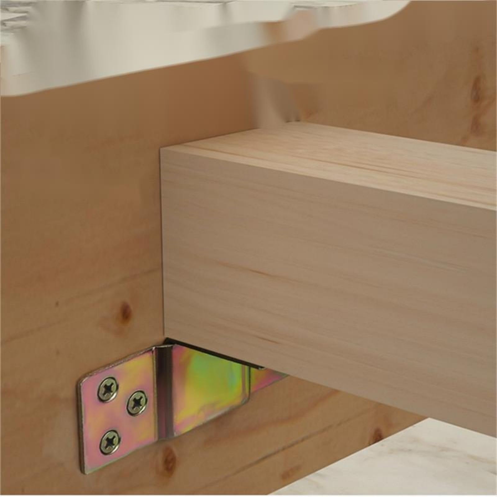 Xisakaca 4 Pack Bed Hinge Pendant, Cabinet Hinges Detachable Active Shelf Holder Hardware Pendant Fastener Hinge Bed Hanging Plate Furniture Frame Connecting Fittings for Wood Bed Frame Headboards