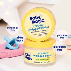 Baby Magic Creamy Whipped Butter Soft Powder Scent, 8.4 oz