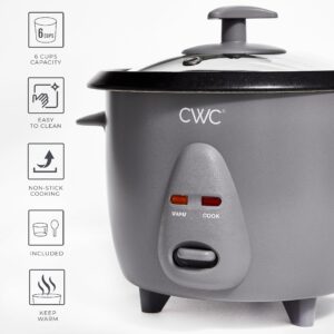 COOK WITH COLOR 6 Cup Rice Cooker 300W - Effortless Cooking and Greatly, Cooks 3 Cups of Raw Rice for 6 Cups of Cooked Rice, Navy