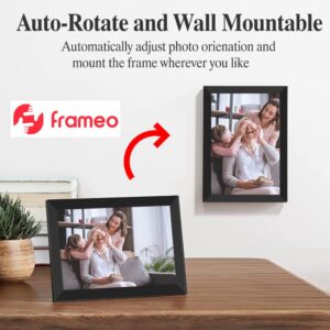 Digital Picture Frames Load from Phone Frameo 10.1 Inch Smart WiFi Digital Photo Frame, 1280x800 IPS LCD Touch Screen, Share Pics & Videos Instantly, for Your Loved Ones (32GB)…