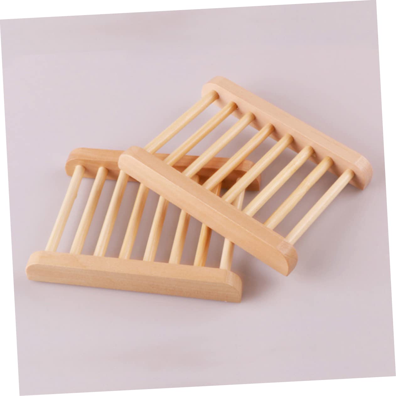 Zerodeko 1 Set Soap Organizer Soap Draining Holder Soap Ravk Bathroom Accessories Bathroom Wooden Soap Holder Bathroom Wooden Soap Case Foaming Net Bamboo Soap Dish Handmade Soap