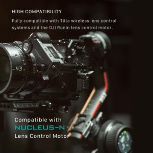 Tilta Nucleus Nano II Wireless Lens Control System | Wireless Zoom, Focus, Aperture Control | Follow Focus | Accurate Pulling | Touch Screen | WLC-T05 (Wireless Lens Control System)