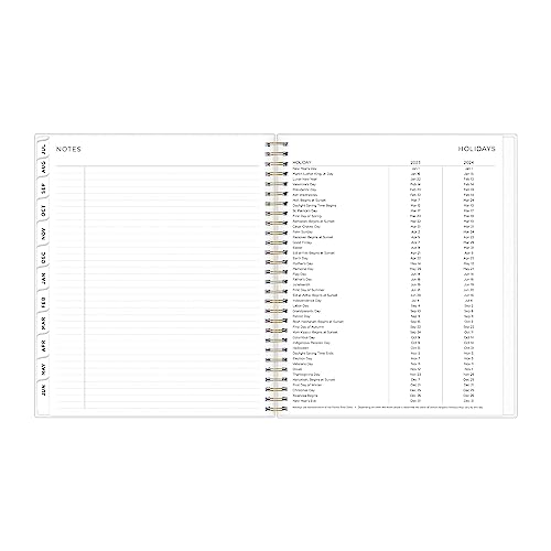 2023-2024 Blue Sky™ Weekly/Monthly Planning Calendar, 8" x 10", Moons Blush Frosted, July 2023 to June 2024, 144273