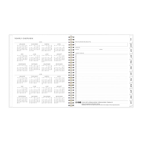 2023-2024 Blue Sky™ Weekly/Monthly Planning Calendar, 8" x 10", Moons Blush Frosted, July 2023 to June 2024, 144273