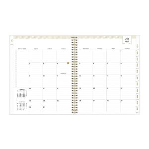 2023-2024 Day Designer Elle Frosted Polypropylene Weekly/Monthly Academic Planning Calendar, 8-1/2" x 11", Blue, July 2023 to June 2024, 142487