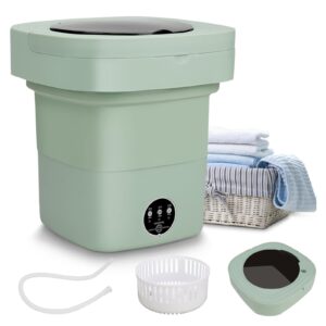 portable washing machine, mini washing machine, 9l foldable washing machine with water inlet mini washer for delicate items, socks, underwear, baby clothes, apartments, dorm, rv, travel laundry