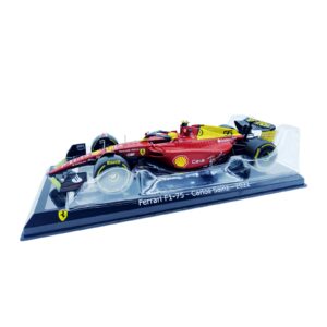 HTLNUZD Bburago 1/24 2022 New F1-75#55 for Ferrari 75th Anniversary Sainz Static Formula One Alloy Racing Car Die Cast Vehicles Model Collectible Gift