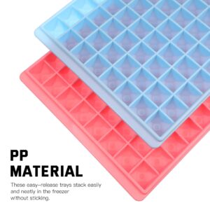 Healvian 2pcs 96 Diamond Ice Cube Tray Ice Making Tray Ice Cube Trays Ice Cubes Maker Ice Cube Mold Ice Mold Ice