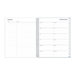 2024 Blue Sky™ Carlsen Weekly/Monthly Planning Calendar, 8-1/2" x 11", Multicolor, January to December 2024, 143963