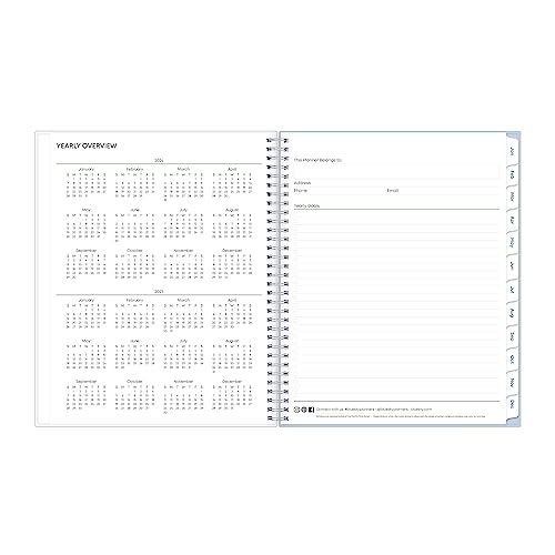 2024 Blue Sky™ Carlsen Weekly/Monthly Planning Calendar, 8-1/2" x 11", Multicolor, January to December 2024, 143963