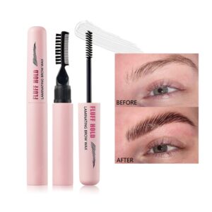 yalincmoo eyebrow gel, brow styling gel, double-headed brow comb eyebrow, waterproof and antiperspirant eyebrow gel eyebrow shape can be defined naturally