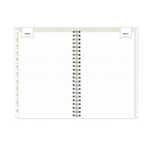 2023-2024 Day Designer Swiss Dot Blush Frosted Polypropylene Weekly/Monthly Academic Planning Calendar, 5" x 8", July 2023 to June 2024, 142497