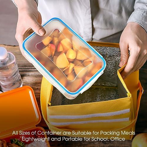 OSTBA APPLIANCE 50 PCS Food Storage Container with Lids, Airtight Plastic Food Containers for Kitchen, and Pantry BPA-Free storage containers-100% Leakproof, Reuasable & Dishwasher