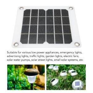 Asixxsix 5V 20W Solar Panel Charger, 0-1000mA Monocrystalline Solar Panel with Dual USB Output Portable Solar Charge Panel for Outdoor Security Camera Fans Phone Flashlight Pond