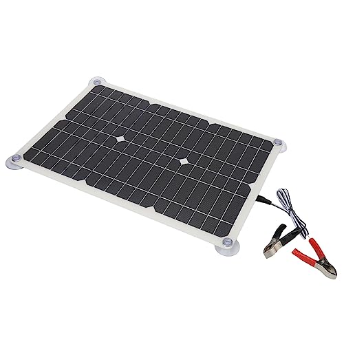 Monocrystalline Portable Solar Charger 100 Watt Solar Panel Charger, 100W 18V Solar Panel Kits,Charge Controller Solar Trickle Charger for Outdoor RV Boat Trailer Marine