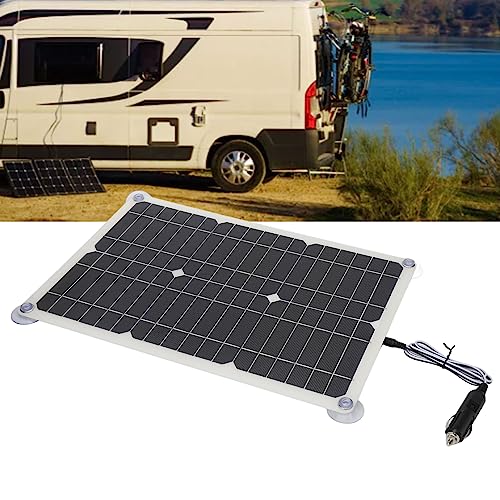 Monocrystalline Portable Solar Charger 100 Watt Solar Panel Charger, 100W 18V Solar Panel Kits,Charge Controller Solar Trickle Charger for Outdoor RV Boat Trailer Marine