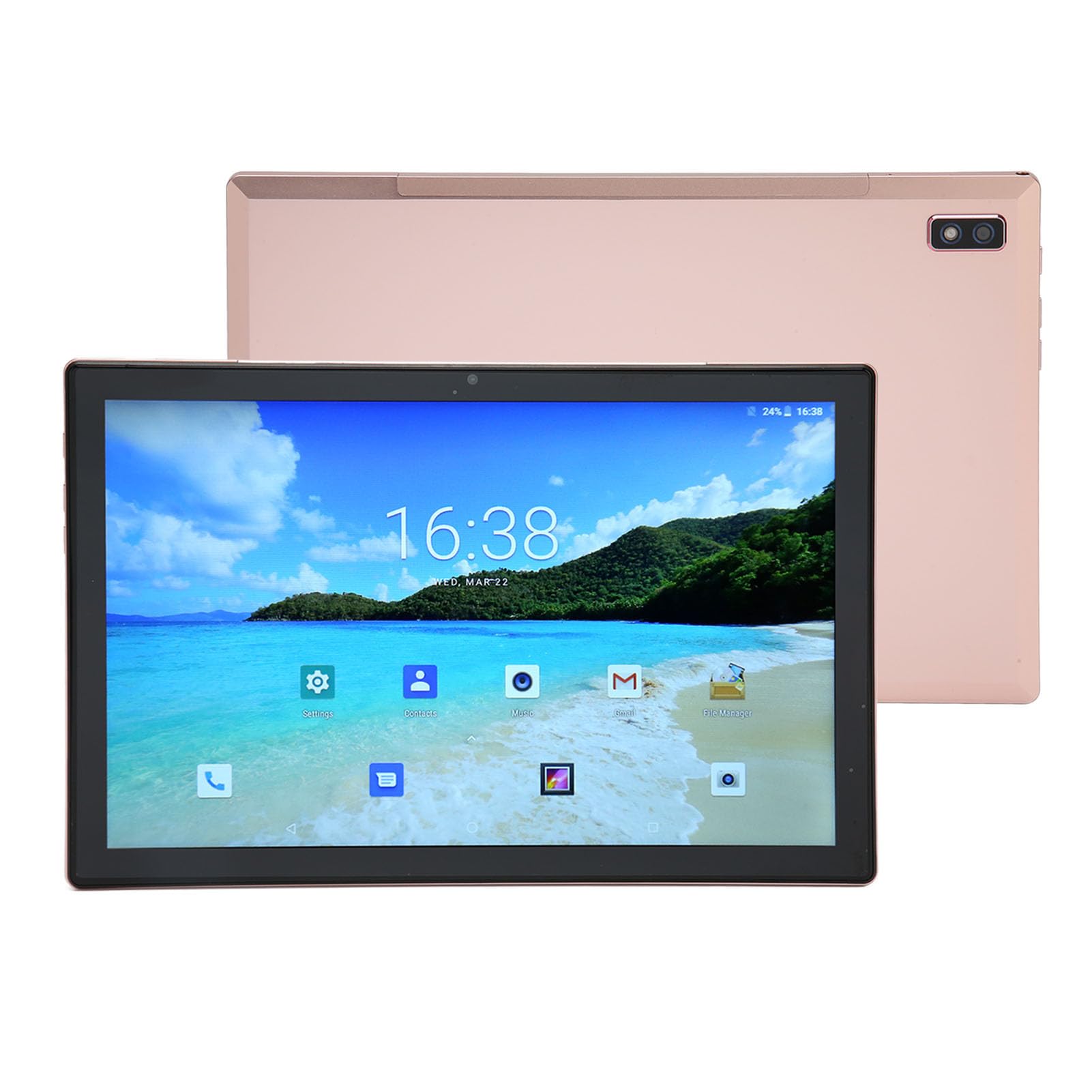 2 in 1 Tablet with Keyboard, 10.1 inch Android 12 Tablet PC, 8+256GB, Octa Core, 8MP+16MP Dual Camera, GPS, Bluetooth, WiFi, 4G LTE Tablet with Case (US Plug 100‑240V)