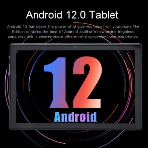 Tablet 2 in 1,10.1 inch Android 12 Tablet, 8GB RAM 256GB ROM, Front 8MP, Rear 16MP Camera, 5G WiFi Tablet with Keyboard, 7000mAh Battery, Dual Speakers (US Plug)