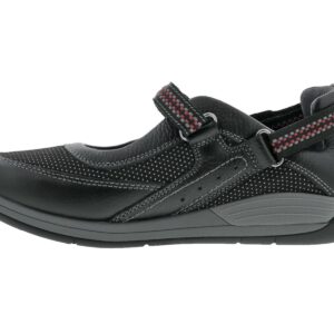 Drew Triumph Womens Hook and Loop Comfort Shoe, Black Combo,10.5 XXW (XW 4E)