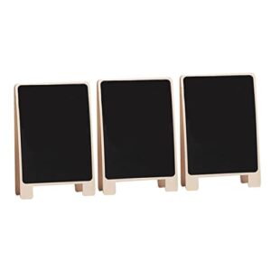 hapinary 3pcs message board mini chalkboard easel wooden writing boards chalkboard sidewalk sign small chalkboard signs a- frame sandwich chalkboard sign food massage board cypress