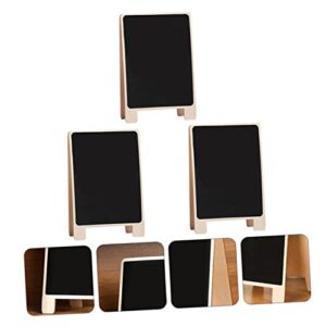 HAPINARY 3pcs Message Board Mini Chalkboard Easel Wooden Writing Boards Chalkboard Sidewalk Sign Small Chalkboard Signs A- Frame Sandwich Chalkboard Sign Food Massage Board Cypress