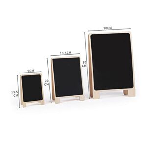 HAPINARY 3pcs Message Board Mini Chalkboard Easel Wooden Writing Boards Chalkboard Sidewalk Sign Small Chalkboard Signs A- Frame Sandwich Chalkboard Sign Food Massage Board Cypress