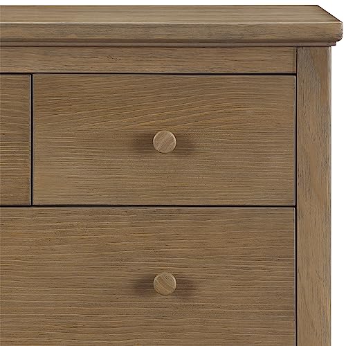 Simmons Kids Paloma 4 Drawer Dresser with Changing Top and Interlocking Drawers - Greenguard Gold Certified, Rustic Acorn