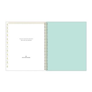 Blue Sky Day Designer 2024 Weekly and Monthly Planner, 8.5" x 11", Frosted Cover, Wirebound, Secret Garden Mint (140101-24)