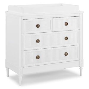 delta children b0cbqtyg76, dresser w interlocking, bianca white