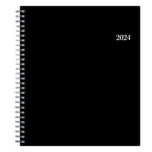 blue sky 2024 monthly planner, january - december, 8" x 10", flexible cover, wirebound, enterprise (144727)