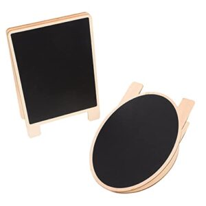 ibasenice 2 pcs small blackboard message board signs home sign wood miniature blackboard mini message blackboard kid easel wood toy note writing board child display board wooden double sided