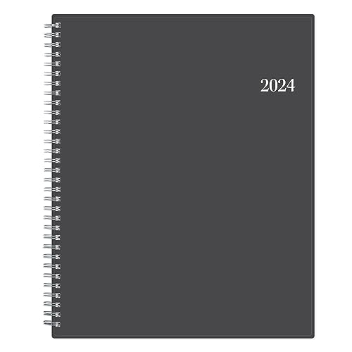 Blue Sky 2024 Weekly and Monthly Appointment Book and Planner, 8.5" x 11", Flexible Cover, Wirebound, Passages (100009-24)