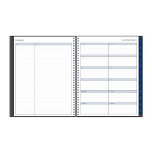 Blue Sky 2024 Weekly and Monthly Appointment Book and Planner, 8.5" x 11", Flexible Cover, Wirebound, Passages (100009-24)