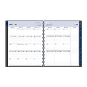 Blue Sky 2024 Weekly and Monthly Appointment Book and Planner, 8.5" x 11", Flexible Cover, Wirebound, Passages (100009-24)