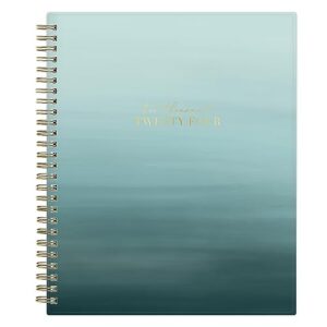 blue sky life note it 2024 weekly and monthly planner notes, 7" x 9", frosted cover, wirebound, marina (139480-24)